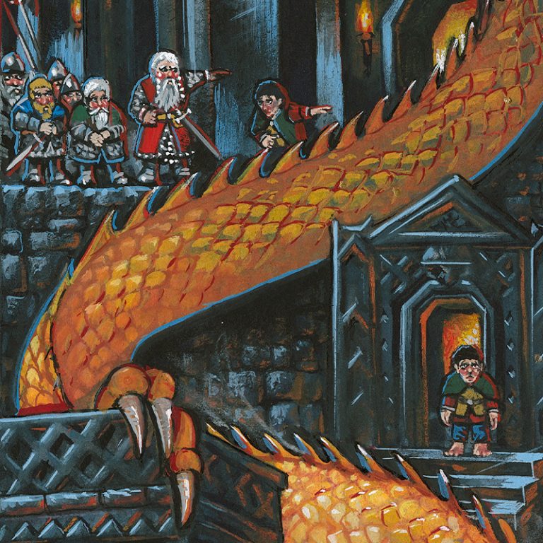 Conversation with Smaug (Miniature) - Jay's Tolkien