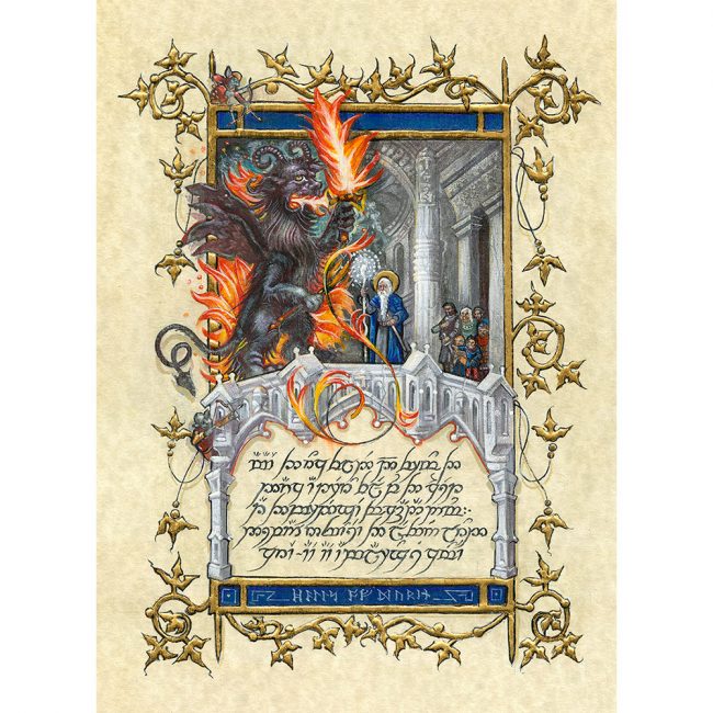 Gandalf In the Library at Minas Tirith - Jay's Tolkien